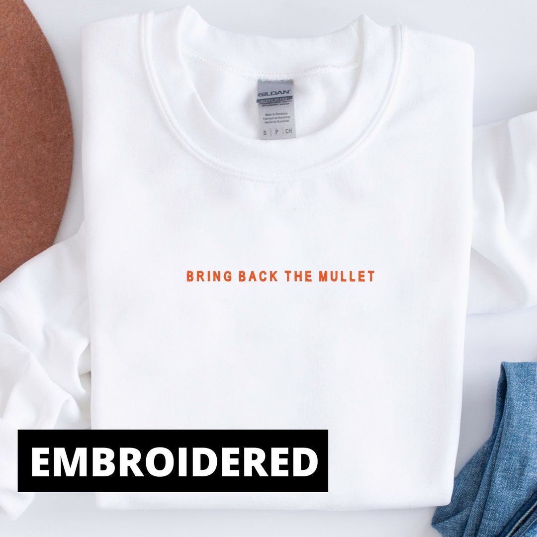 Embroidered Bring Back the Mullet, Wallen Shirt, Wallen Bald Haircut ...