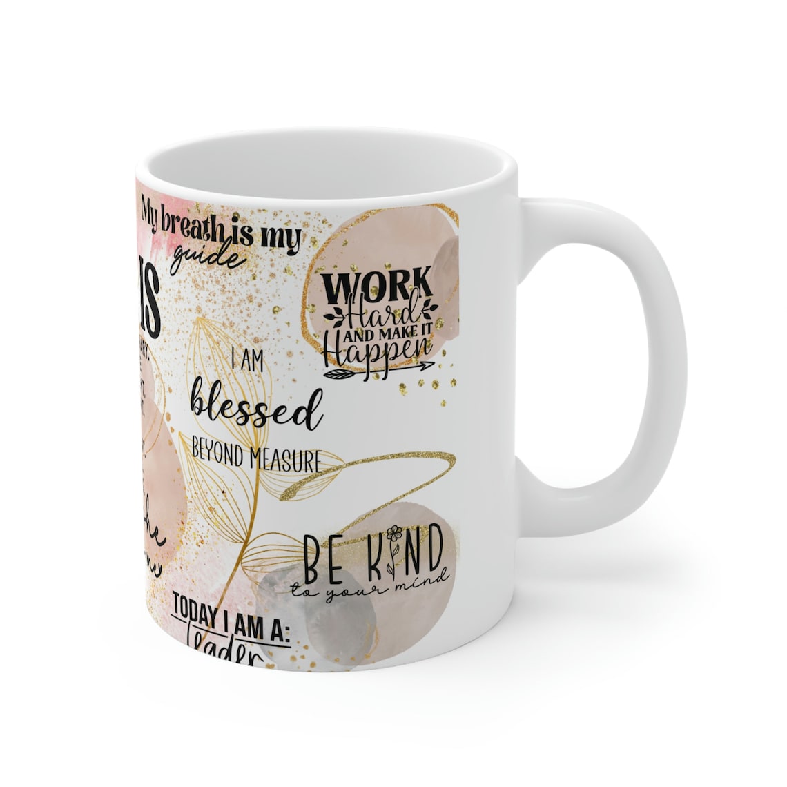 SHE IS Affirmation Mug Daily Reminder Mug Coffee Lover Self - Etsy