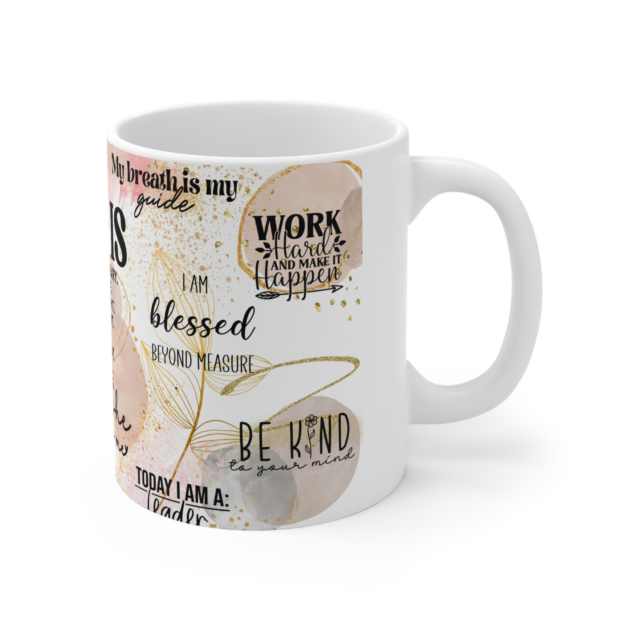 SHE IS Affirmation Mug Daily Reminder Mug Coffee Lover Self - Etsy