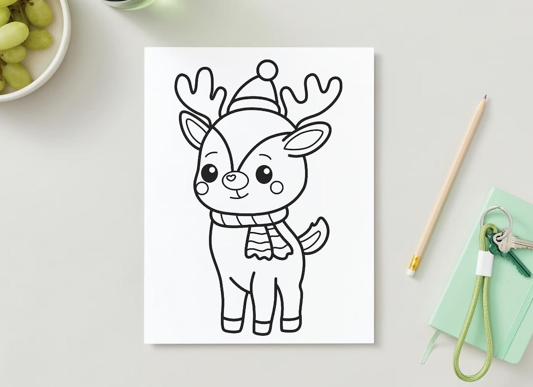 Printable Christmas Coloring Pages – Set of 10 Holiday Designs ...
