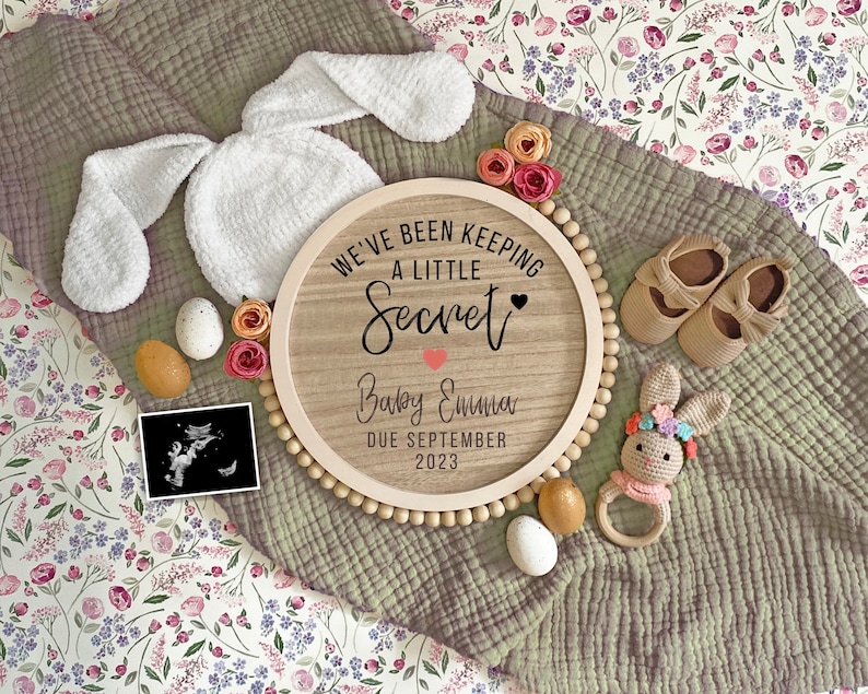 We've Been Keeping A Little Secret Pregnancy Announcement, Digital ...