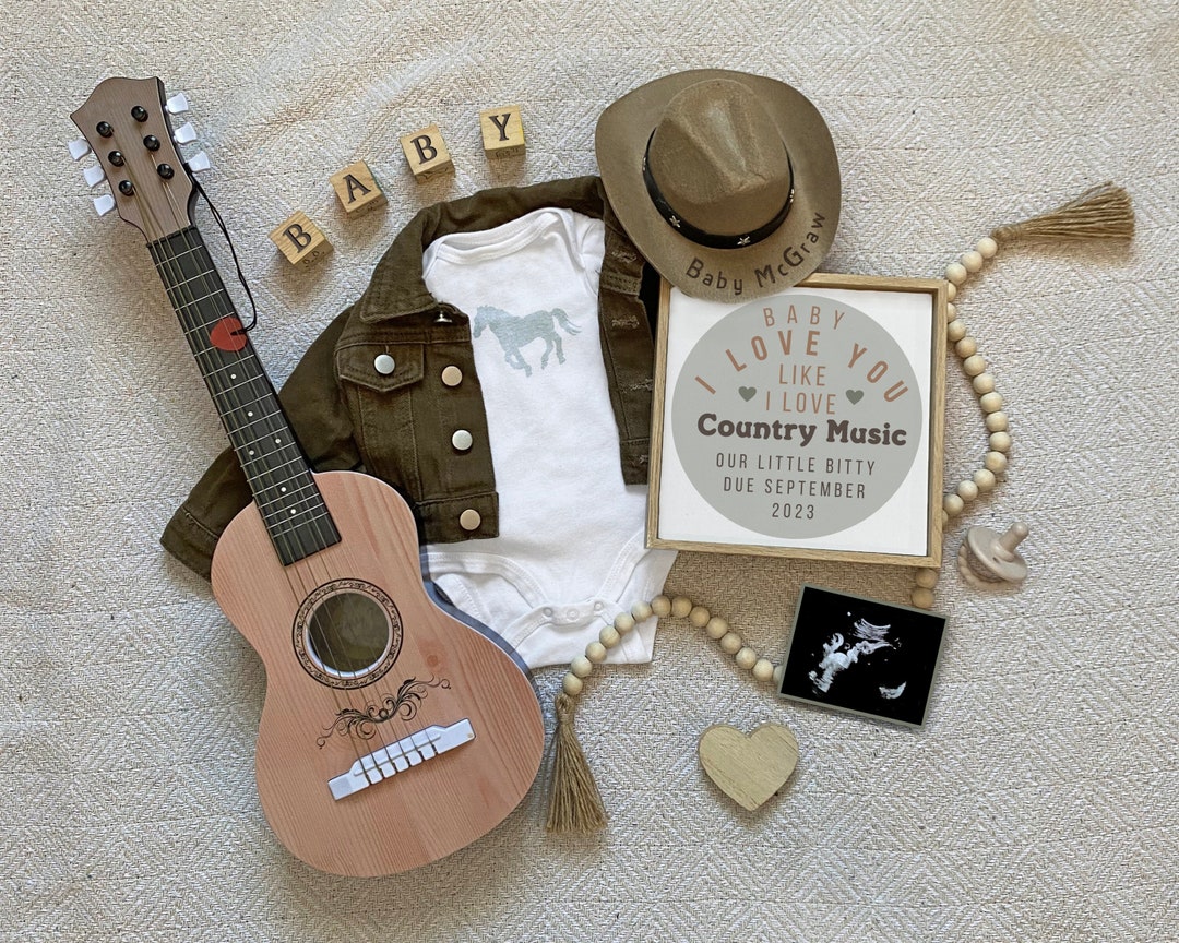 Country Music Pregnancy Announcement, Cowboy on the Way, Little Bitty ...