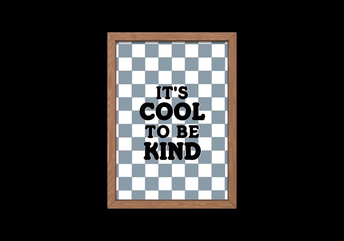 Cool to Be Kind Downloadable Print Boy Nursery Decor Kids - Etsy