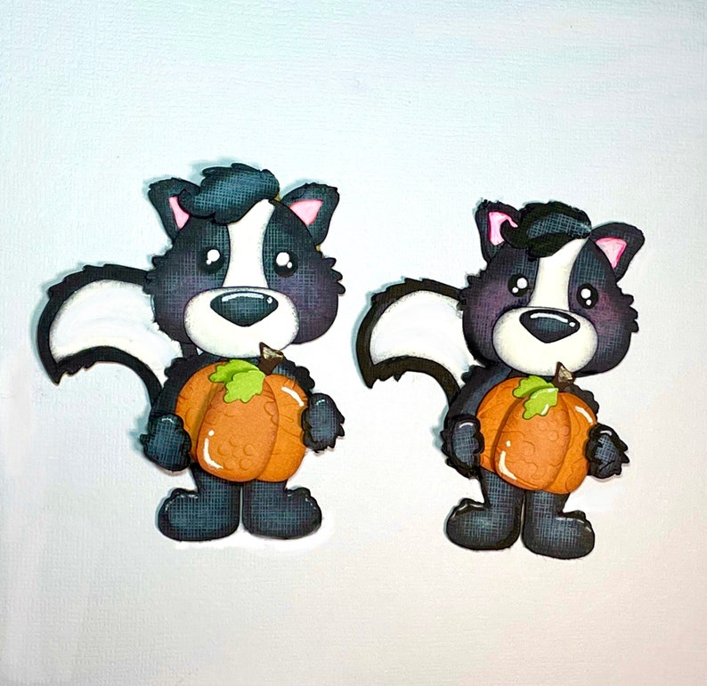 Skunk’n Patch Paper Piece, Die Cut for Scrapbooking, Albums, Layouts ...