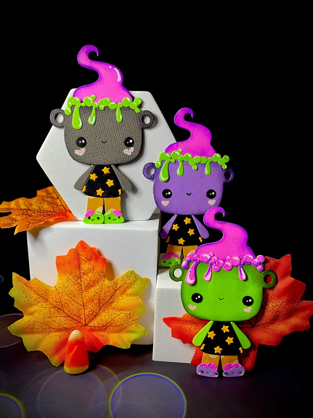 Brewty Sleep Cauldron Pajama Paper Pieces With Zombie Slippers - Etsy