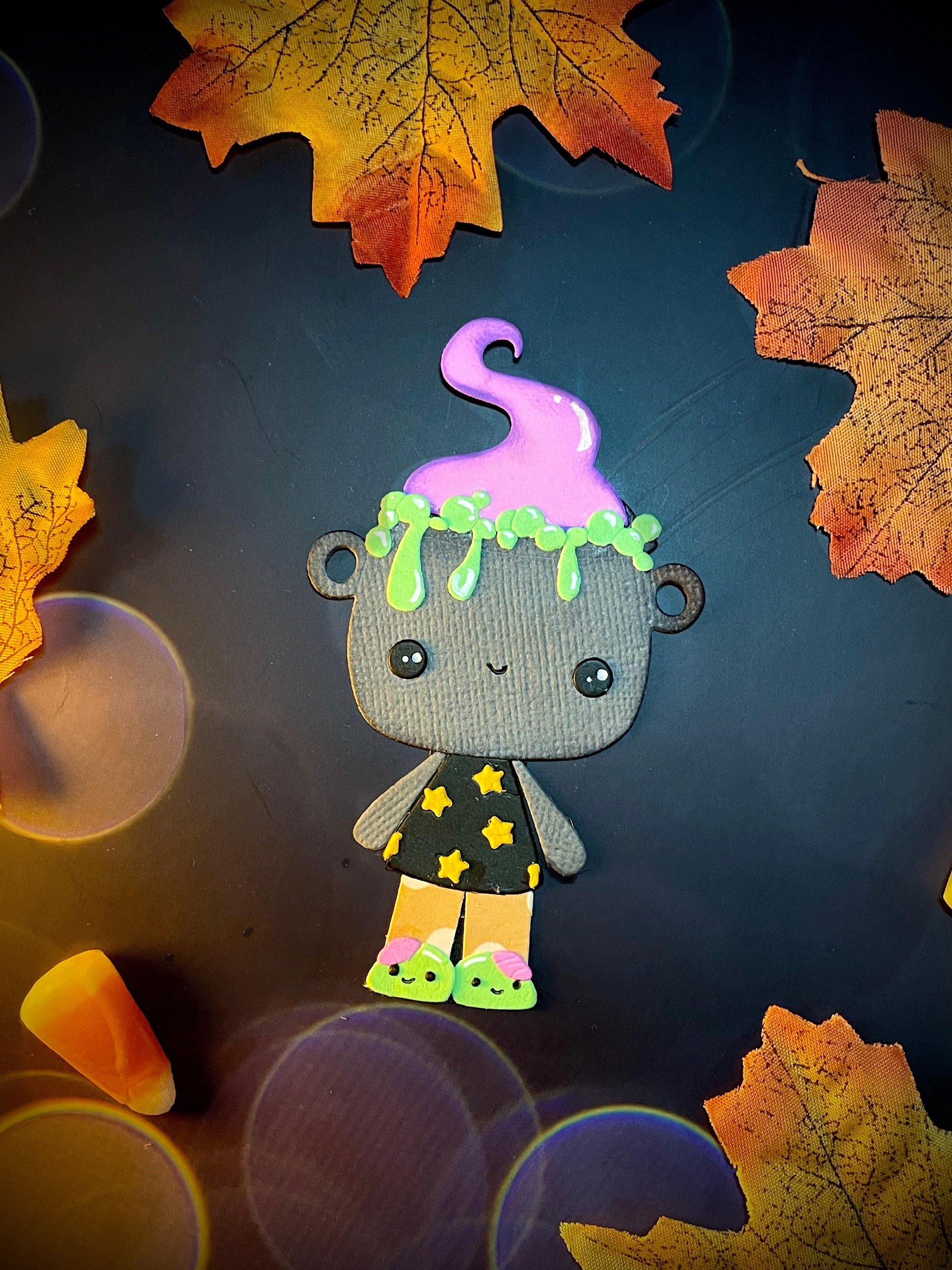 Brewty Sleep Cauldron Pajama Paper Pieces With Zombie Slippers - Etsy