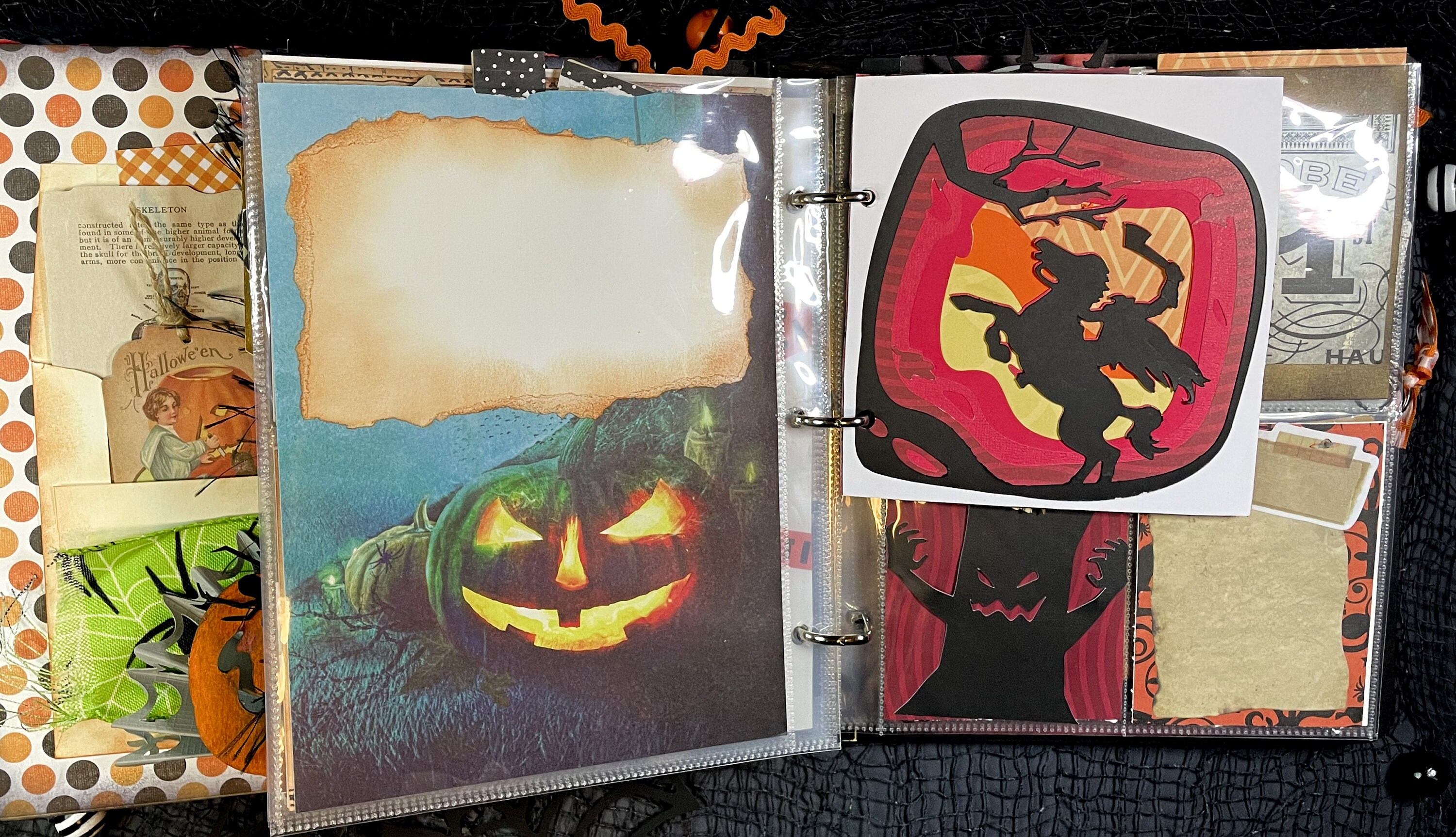 Halloween Scrapbook Album 8x9 Horror Junk Journal - Etsy