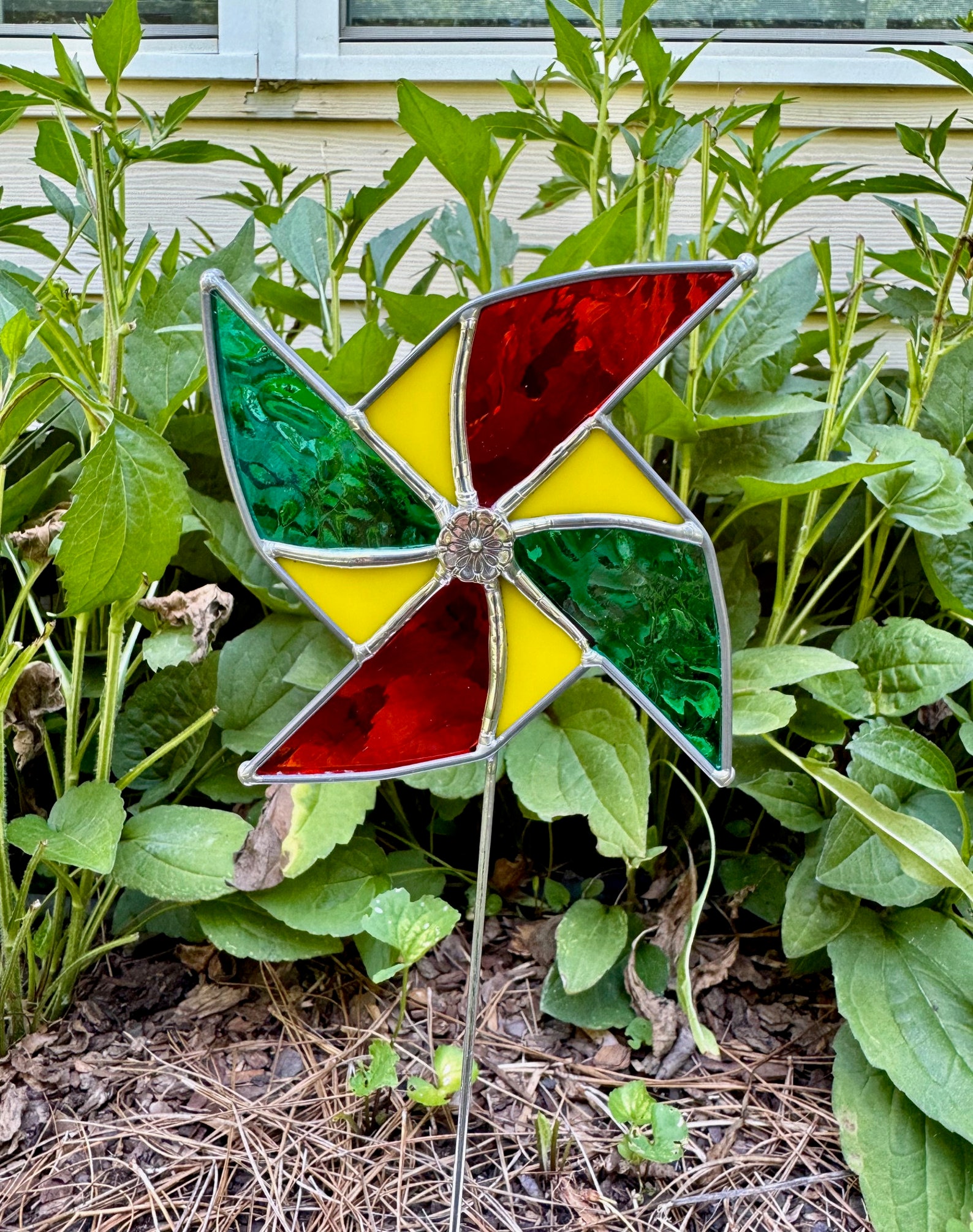 Colorful Summer Pinwheel Plant Stake - Etsy