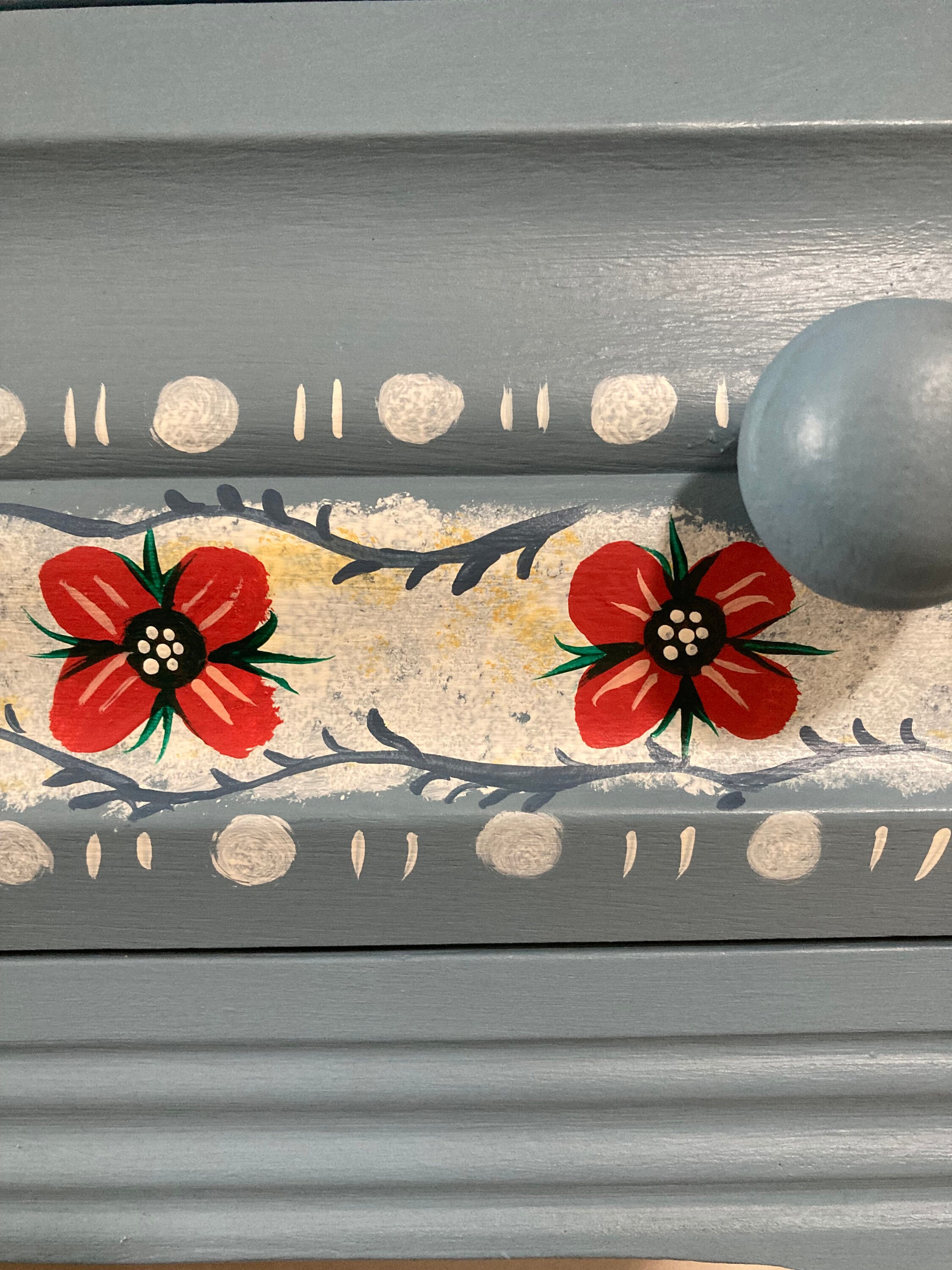Handpainted Upcycled Hall/dressing or Console Table - Etsy UK