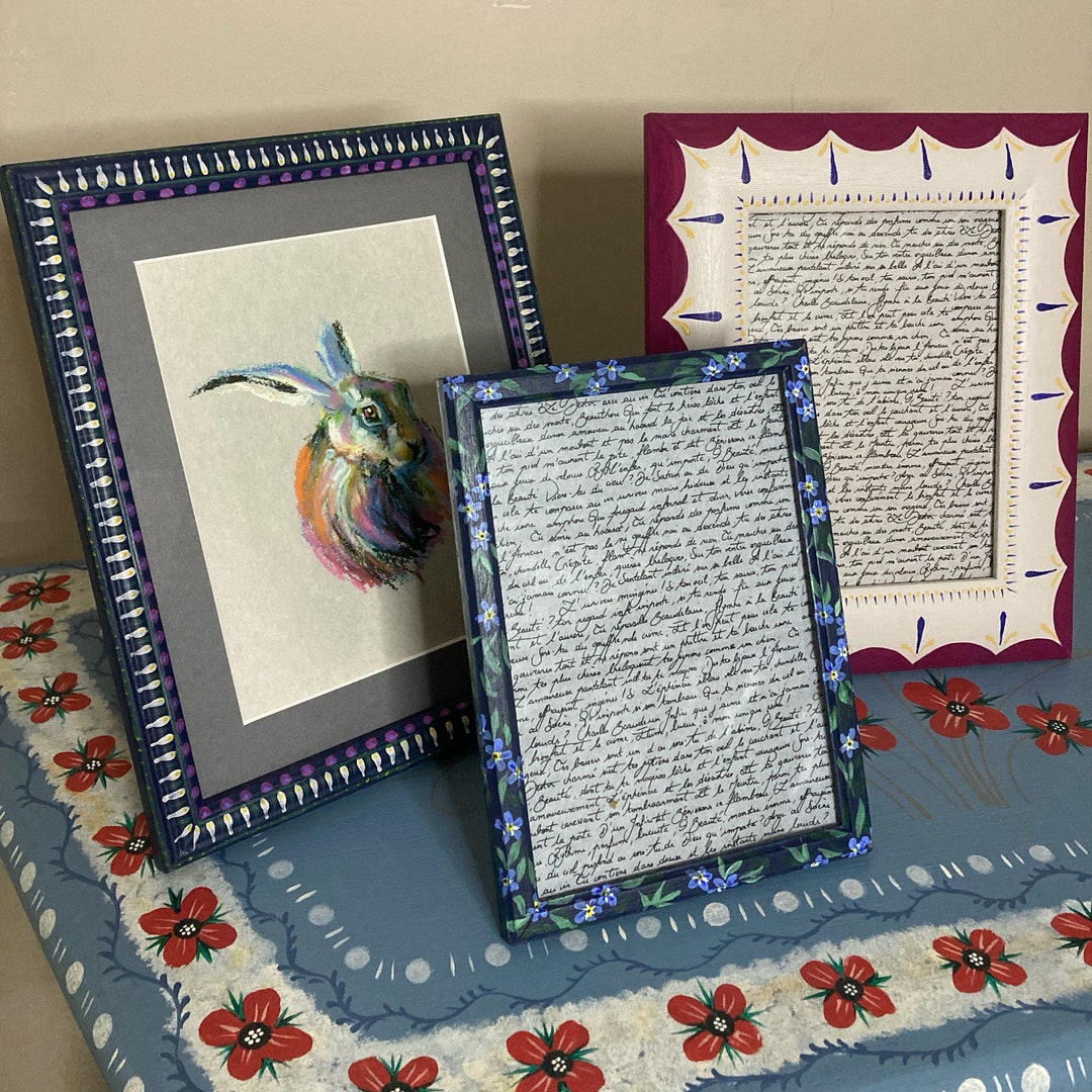 Hand Painted Upcycled Picture & Photo Frames - Etsy