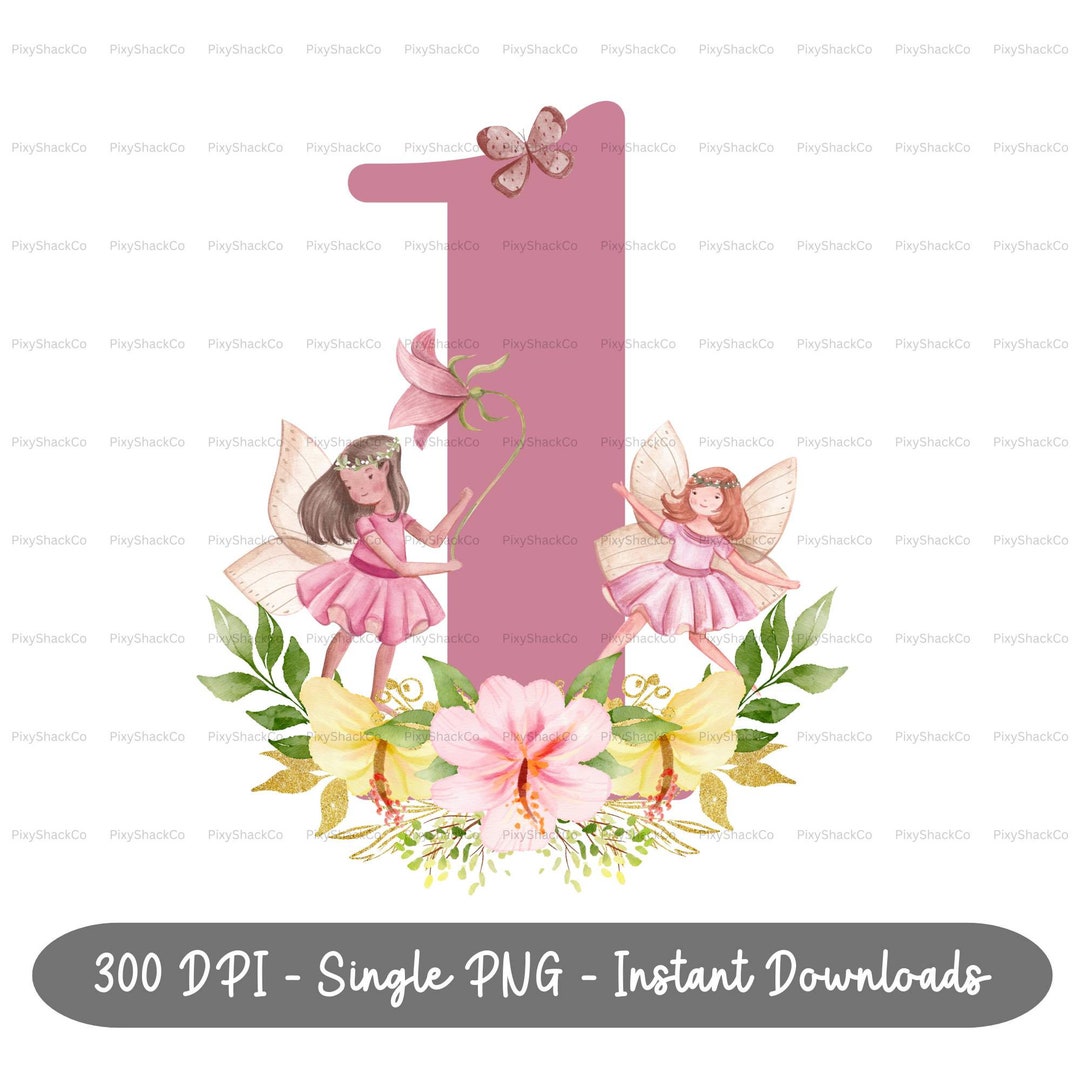 ONE Fairy Topper Birthday Cake Topper Enchanted Forest Girl Birthday ...