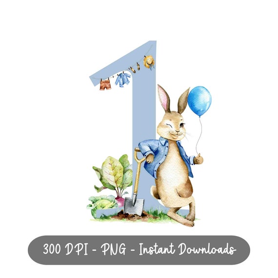 Peter Rabbit 1st Birthday Peter Rabbit Card Design First - Etsy UK