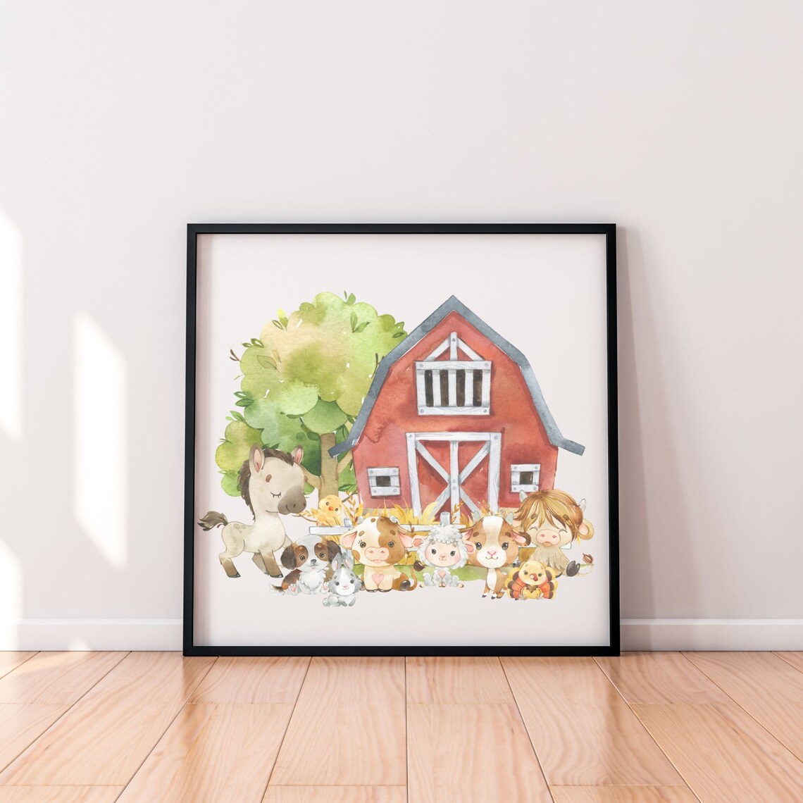 Farm Animals Watercolor, Farmer PNG, Kids Sublimation Design, Farmer ...