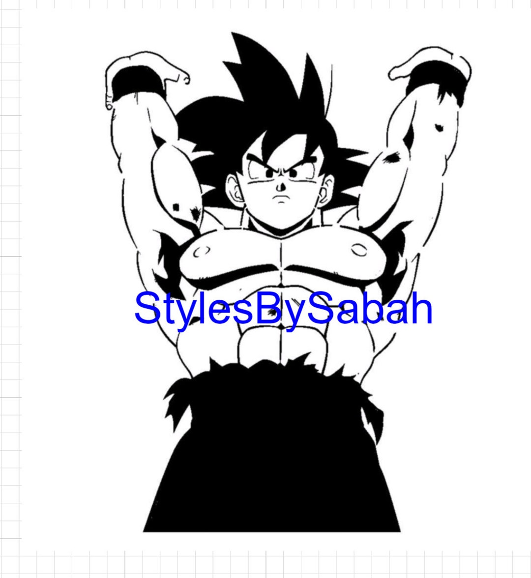 Goku DBZ Anime SVG - Etsy