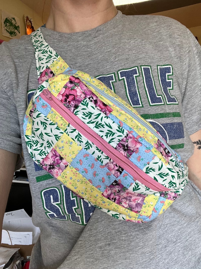 Quilted Patchwork Crossbody Bag / Fanny Pack - Finished or Customize ...