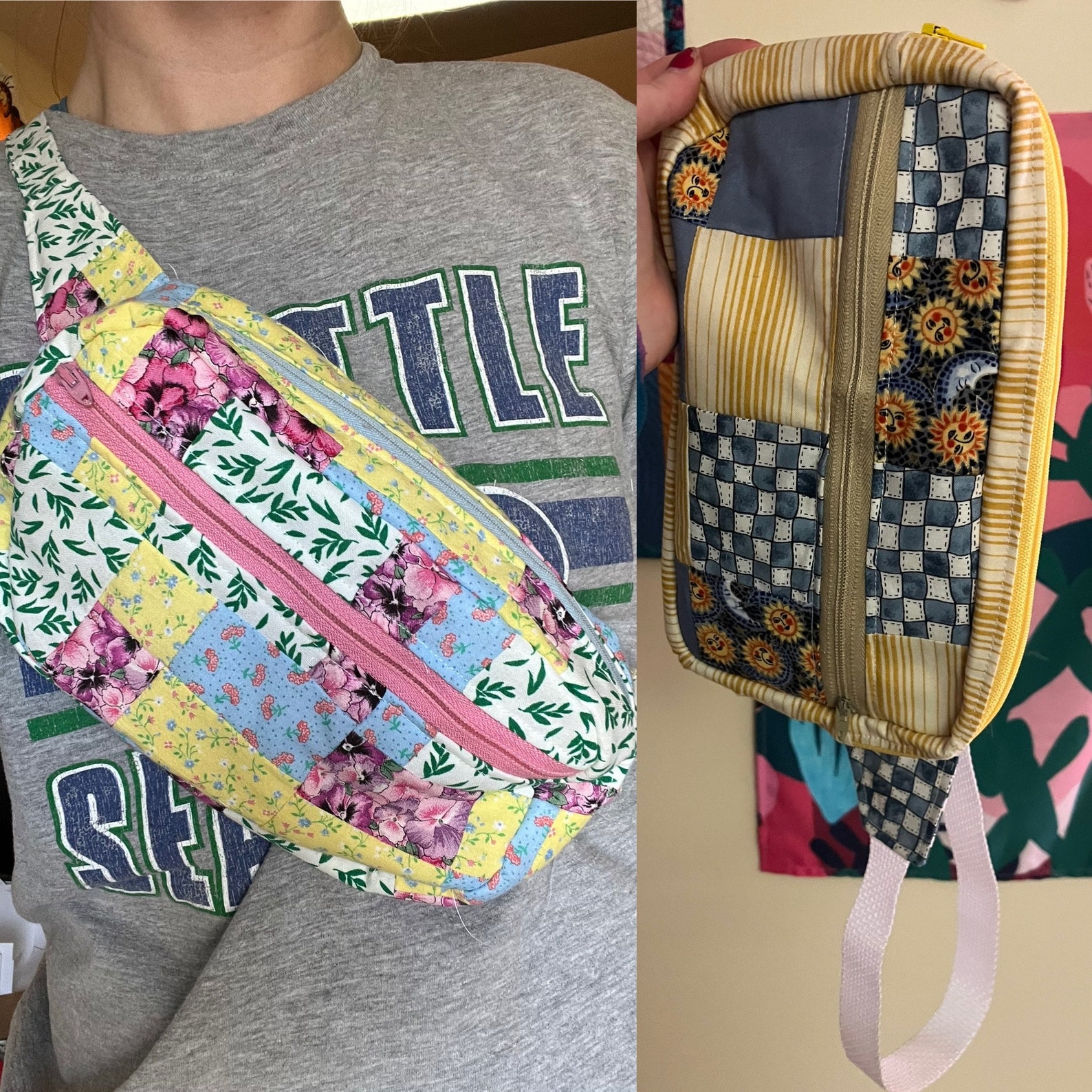 Quilted Patchwork Crossbody Bag / Fanny Pack - Finished or Customize Your Own! - Etsy