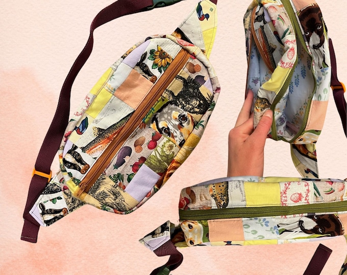 Quilted Patchwork Crossbody Bag / Fanny Pack - Finished or Customize Your Own! - Etsy