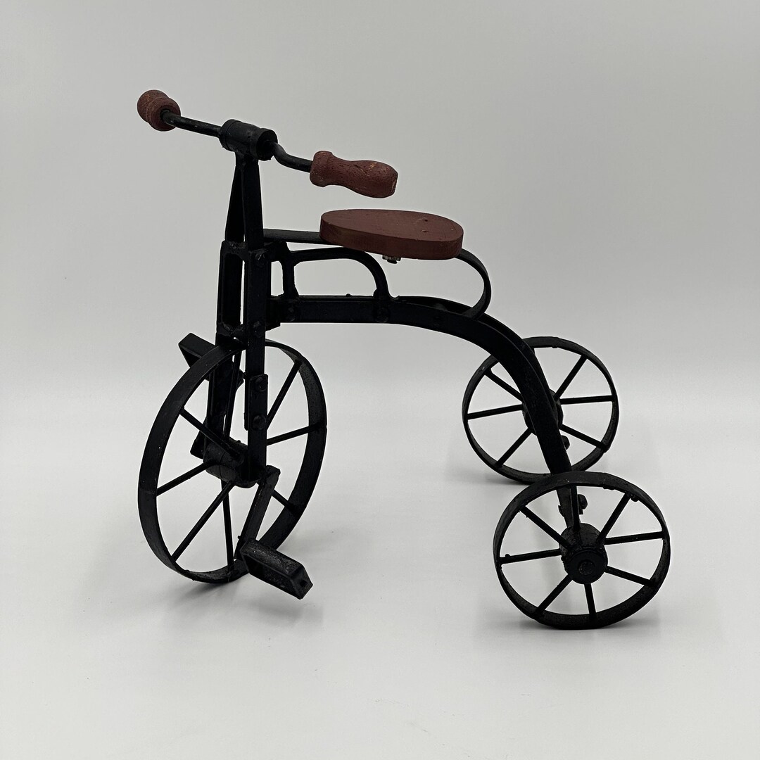 Vintage Toy Metal Tricycle Antique Toy Tricycle Metal Decor - Etsy