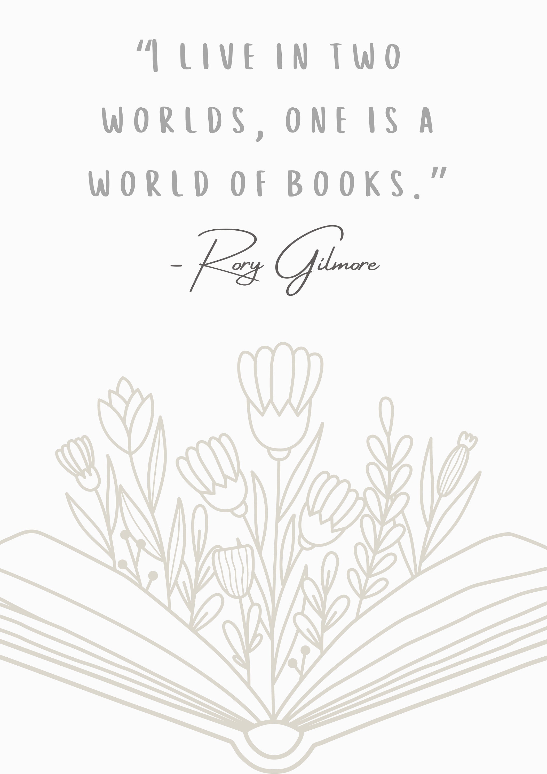 Printable Gilmore Girls Wall Art, Set of 3 different colors art prints ...