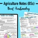 AGRICULTURE NOTES - Beef Husbandry - Etsy UK