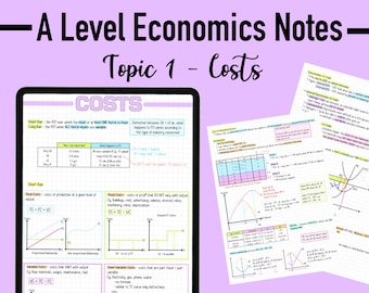Edexcel A Level Economics Notes Market Structures - Etsy