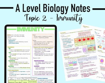 BIOLOGY NOTES A LEVEL: Classification and Evolution - Etsy UK