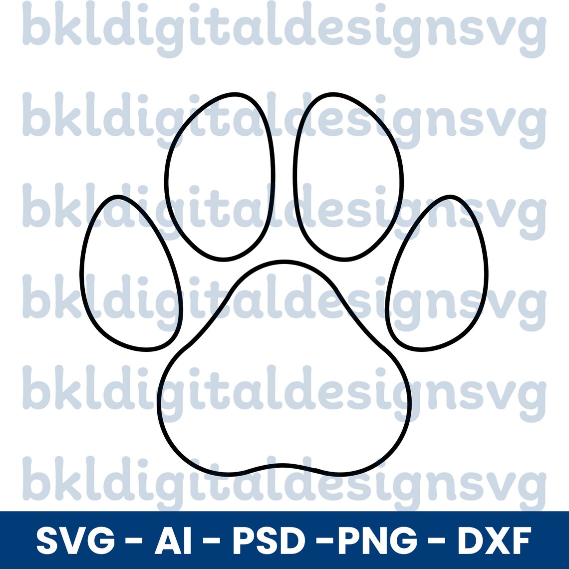 Paw Print Svg, Dog Paw SVG, Animal Paw Svg, Animal Svg, Cut Files for ...