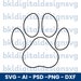 Paw Print Svg, Dog Paw SVG, Animal Paw Svg, Animal Svg, Cut Files for ...