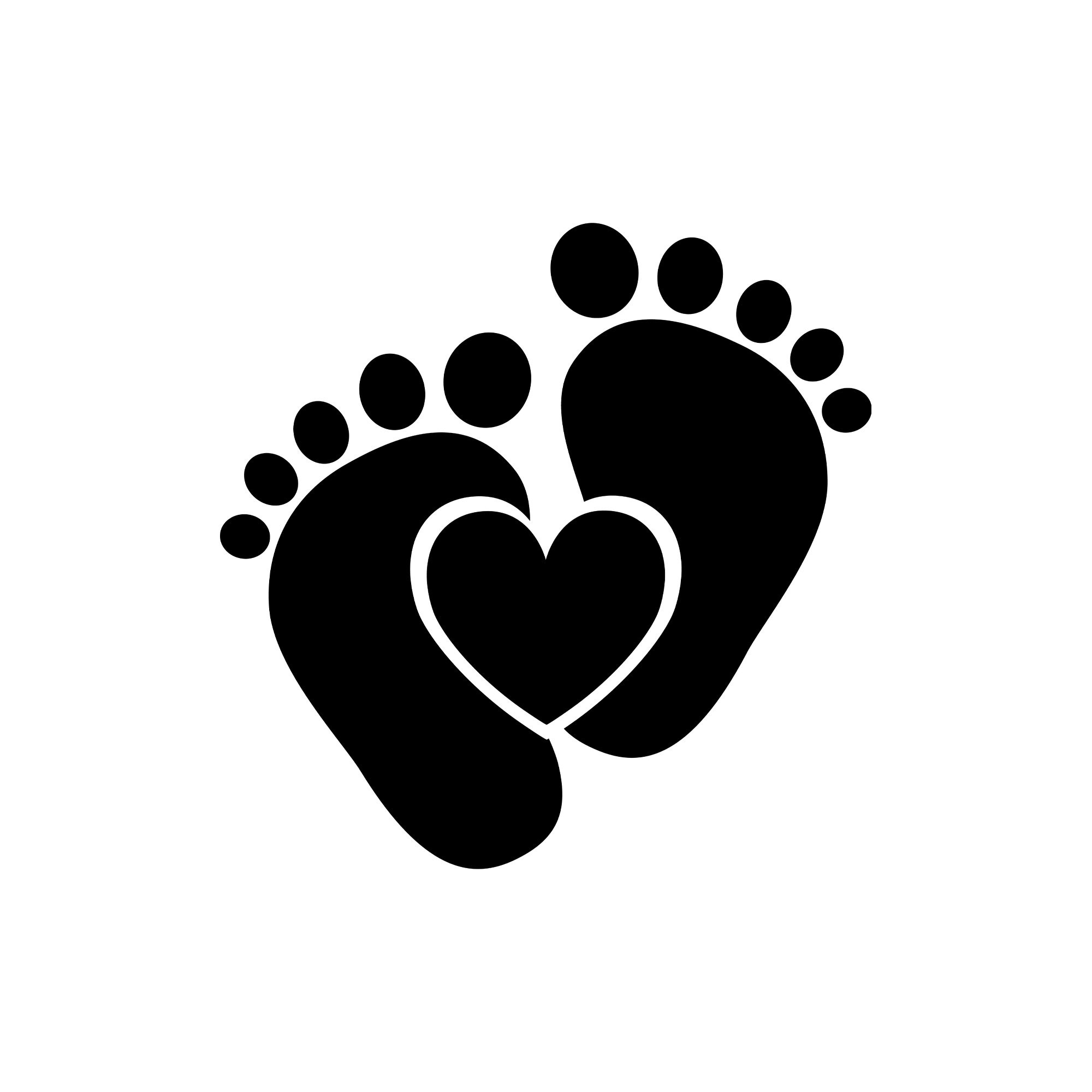 Baby Footprint SVG Baby Feet SVG Instant Download SVG Digital Download ...