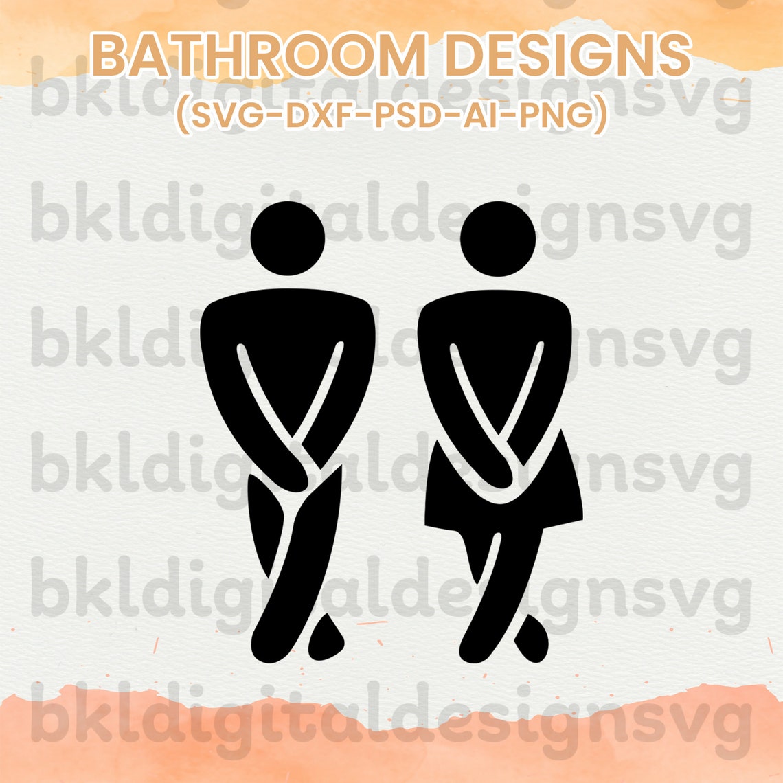 Bathroom Svg Digital Instant Download Bathroom Wood Sign Restroom ...