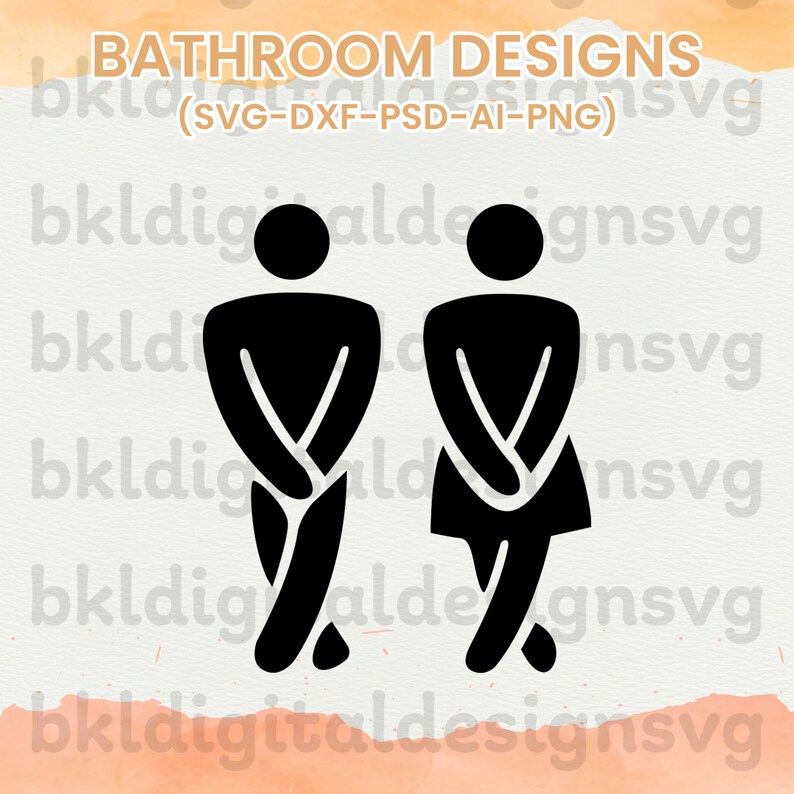 Bathroom Svg Digital Instant Download Bathroom Wood Sign Restroom ...
