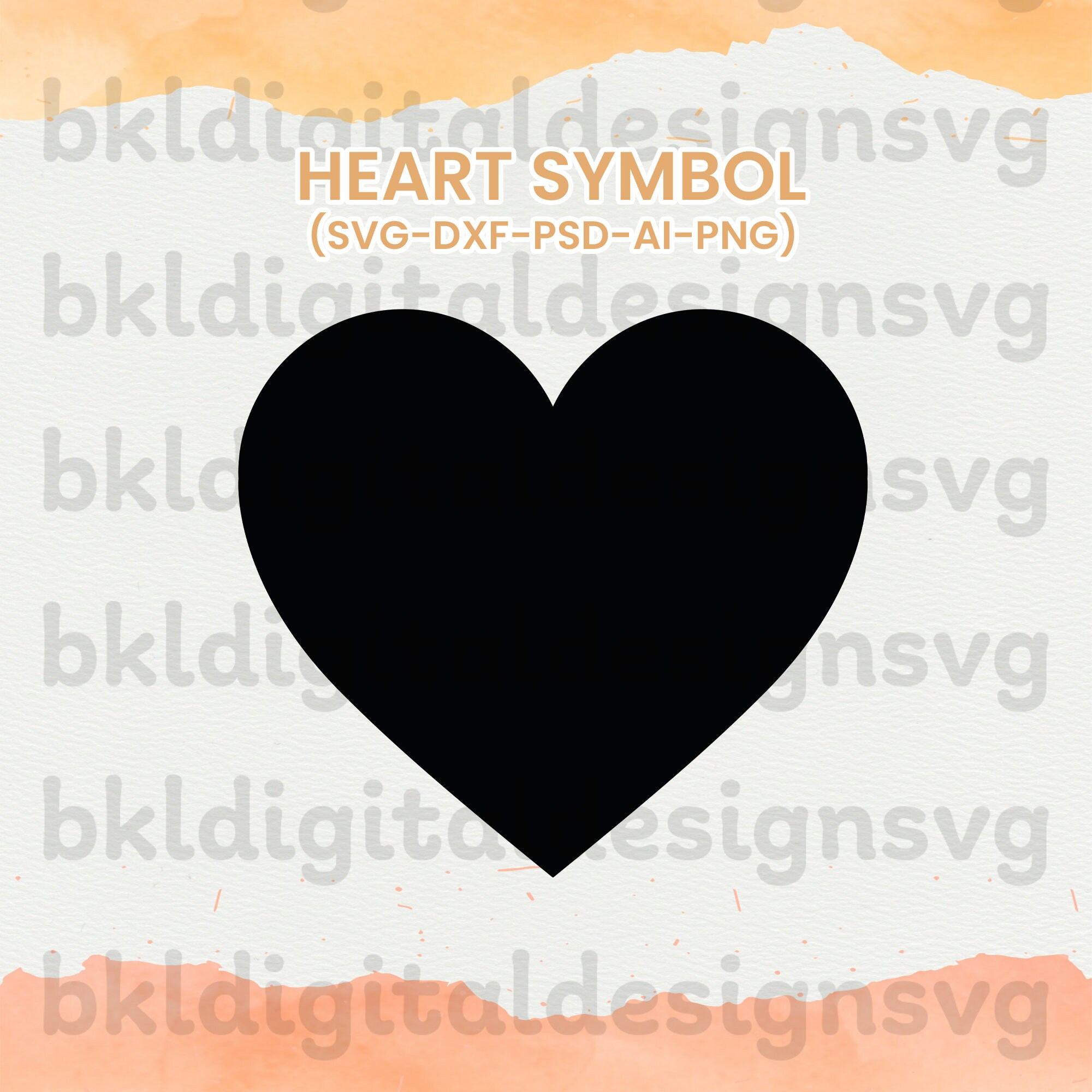 Heart Outline DIGITAL DOWNLOAD Heart SVG Heart Instant - Etsy