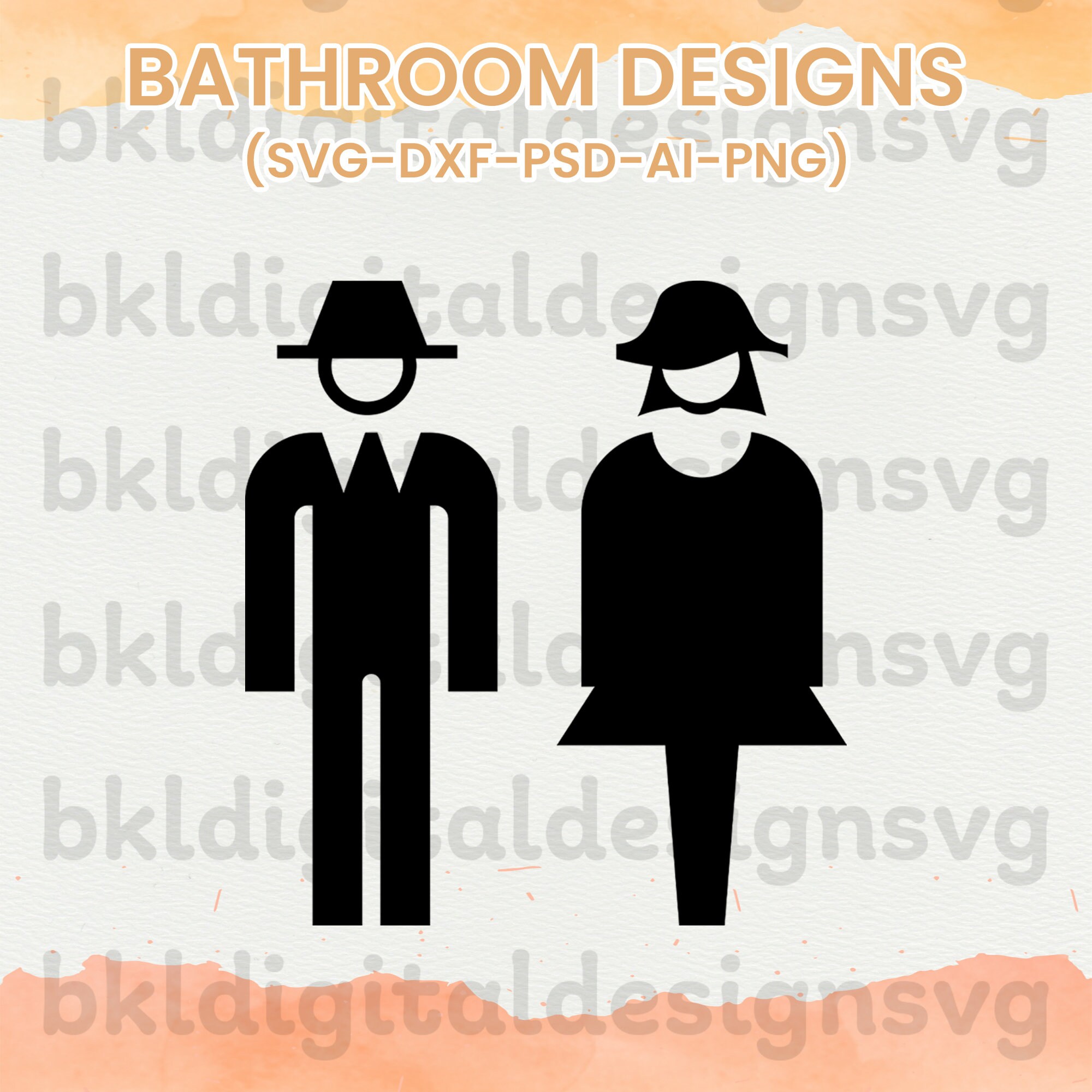 Bathroom Svg Digital Instant Download Bathroom Wood Sign Restroom ...