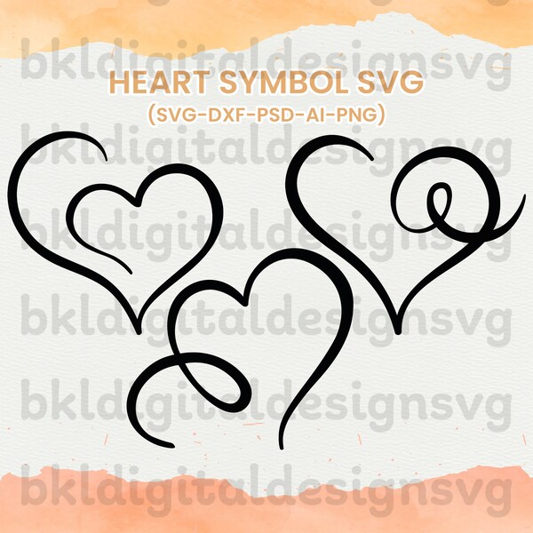 Cuore svg - Etsy Italia