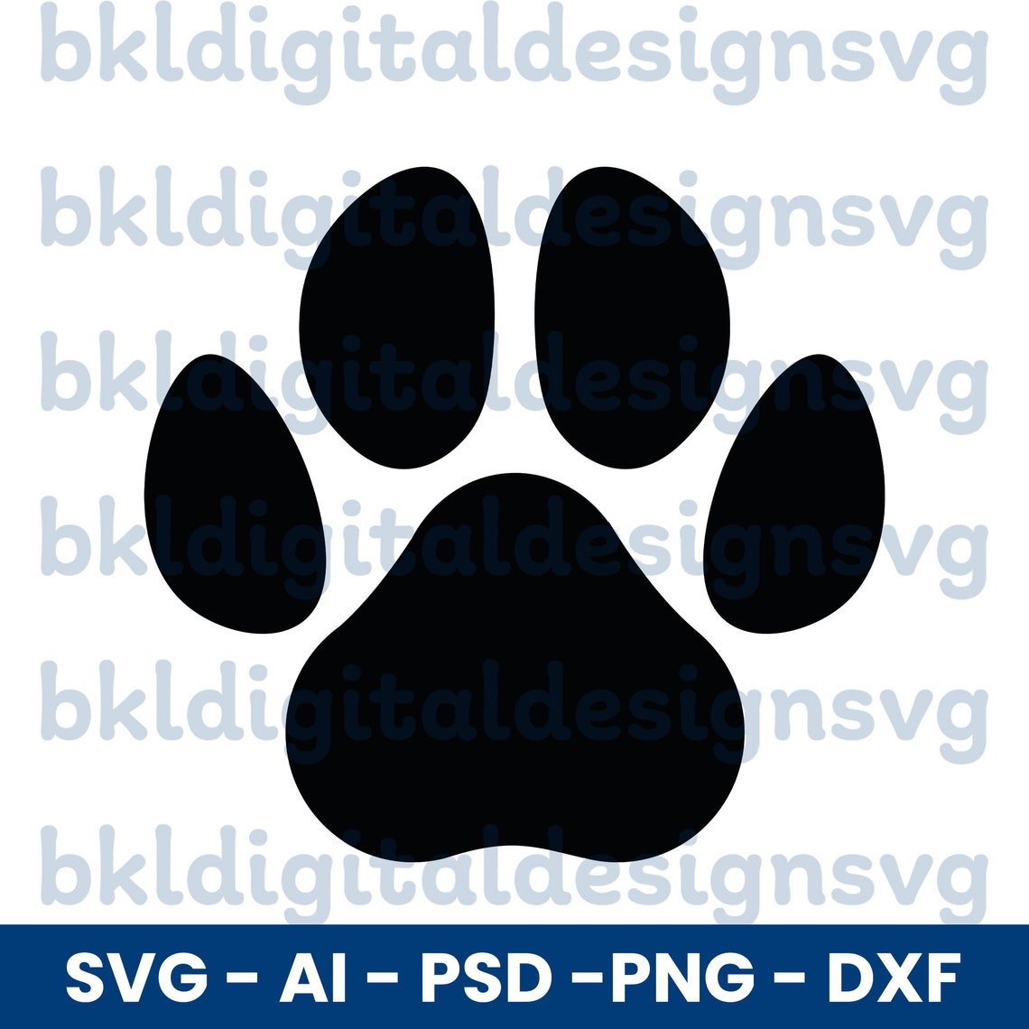Paw Print Svg, Dog Paw SVG, Animal Paw Svg, Animal Svg, Cut Files for ...