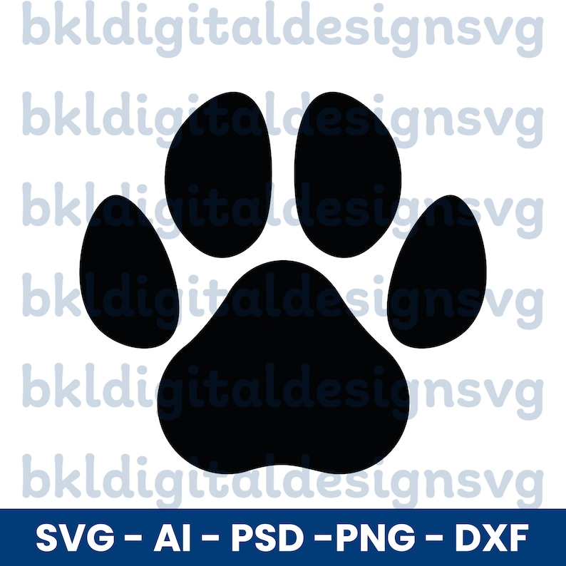 Paw Print Svg, Dog Paw SVG, Animal Paw Svg, Animal Svg, Cut Files for ...