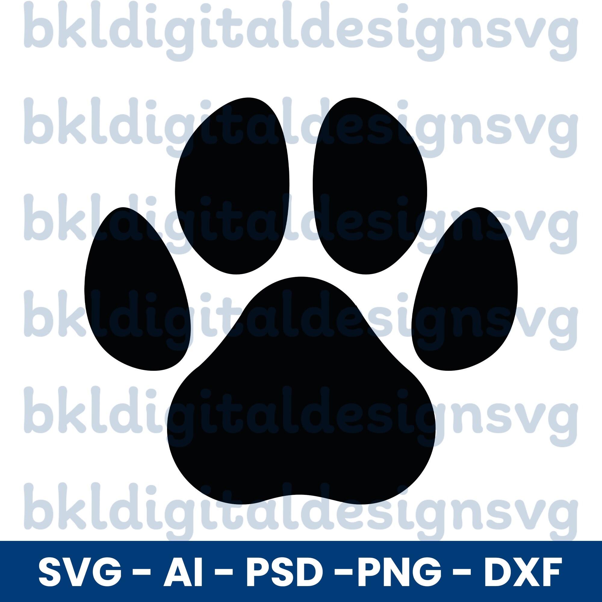 Paw Print Svg, Dog Paw SVG, Animal Paw Svg, Animal Svg, Cut Files for ...