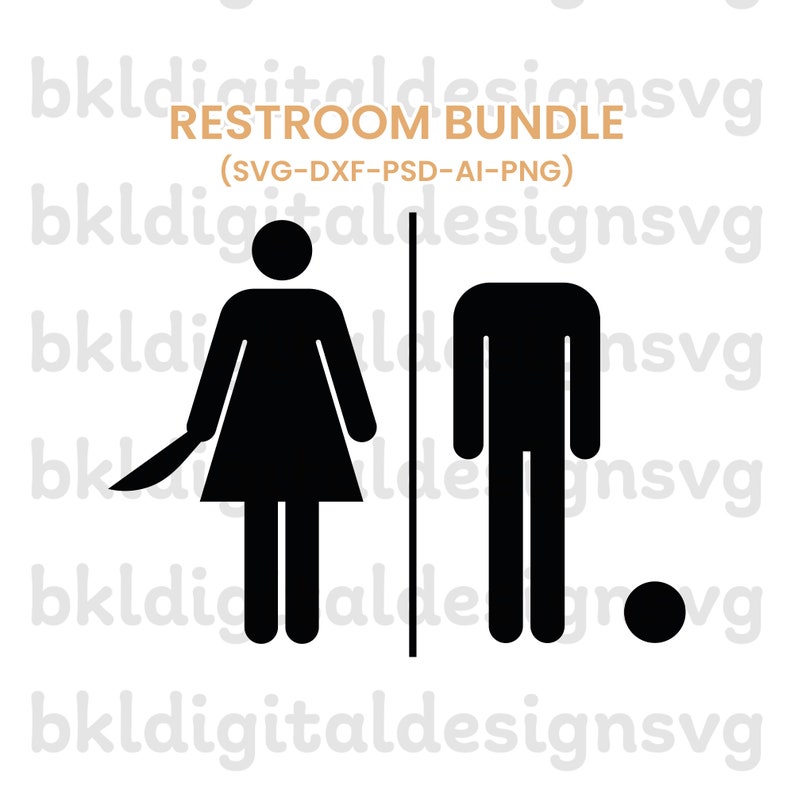 Bathroom Svg Restroom Svg Toilet Sign Vector Restroom Symbol Svg ...