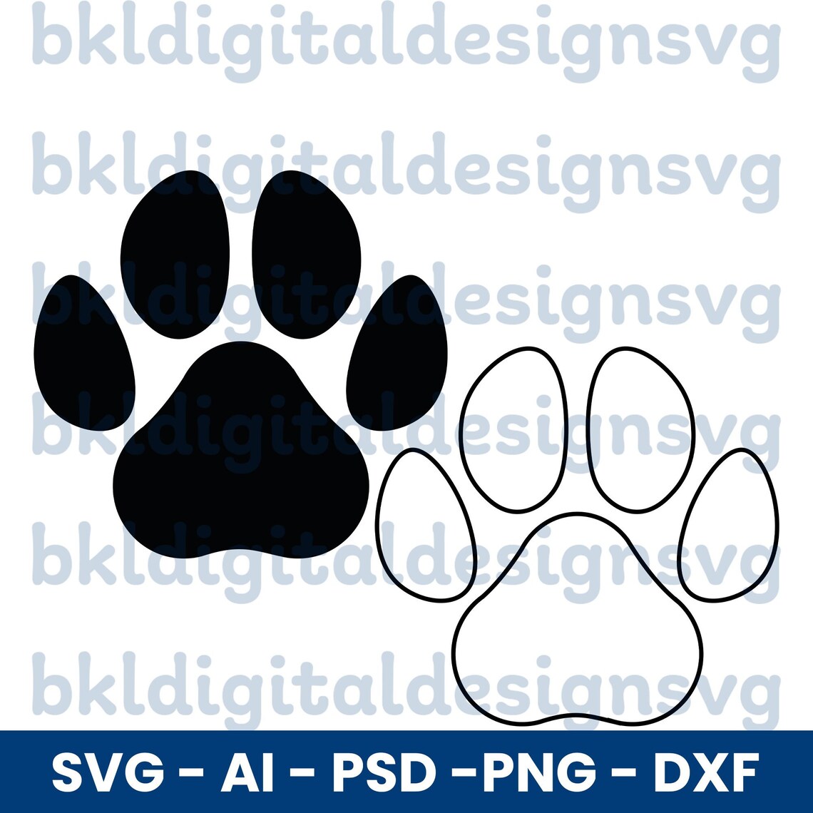 Paw Print Svg, Dog Paw SVG, Animal Paw Svg, Animal Svg, Cut Files for ...
