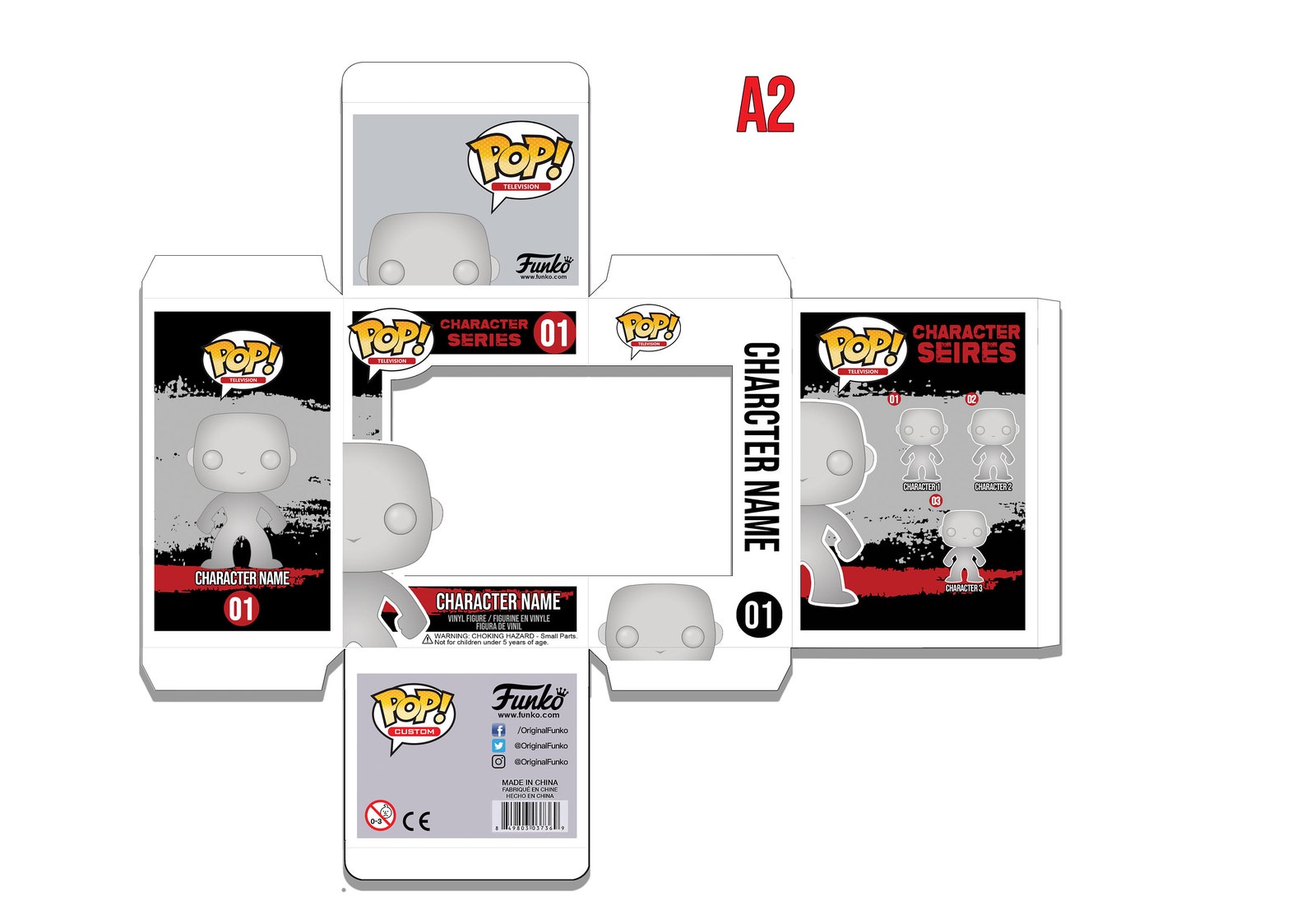 THE BOYS Custom Funko POP Box Template. Digital Download. - Etsy Canada