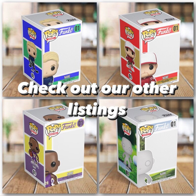 Funko Pop Custom Box Template. Digital Download Pop Rides - Etsy