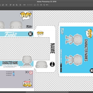 Funko Pop Custom Box Template. Digital Download Pop Rides Funko Vinyl ...