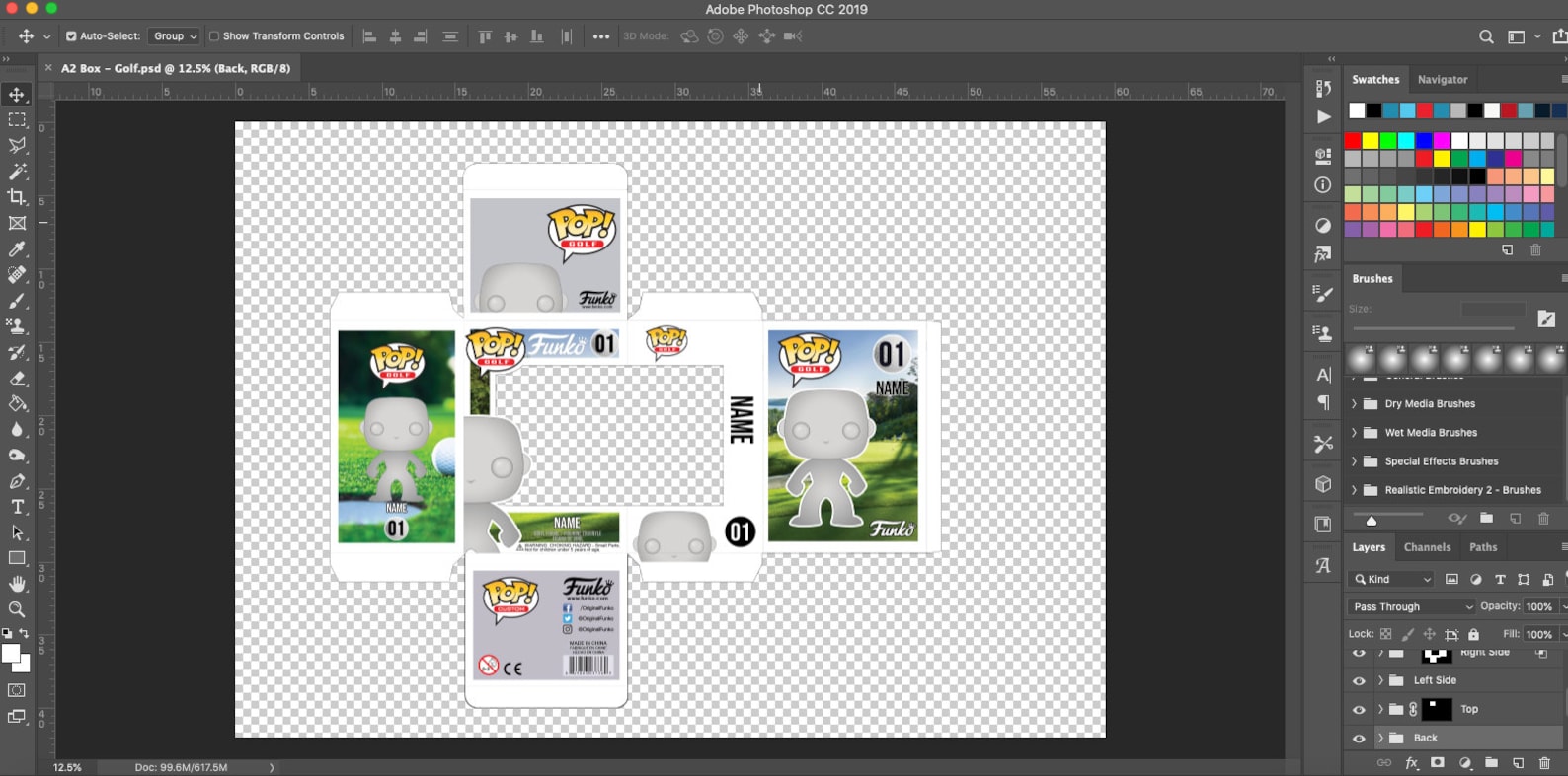 Funko Golf. Custom Funko Pop Box Template. Digital Download - Etsy Canada