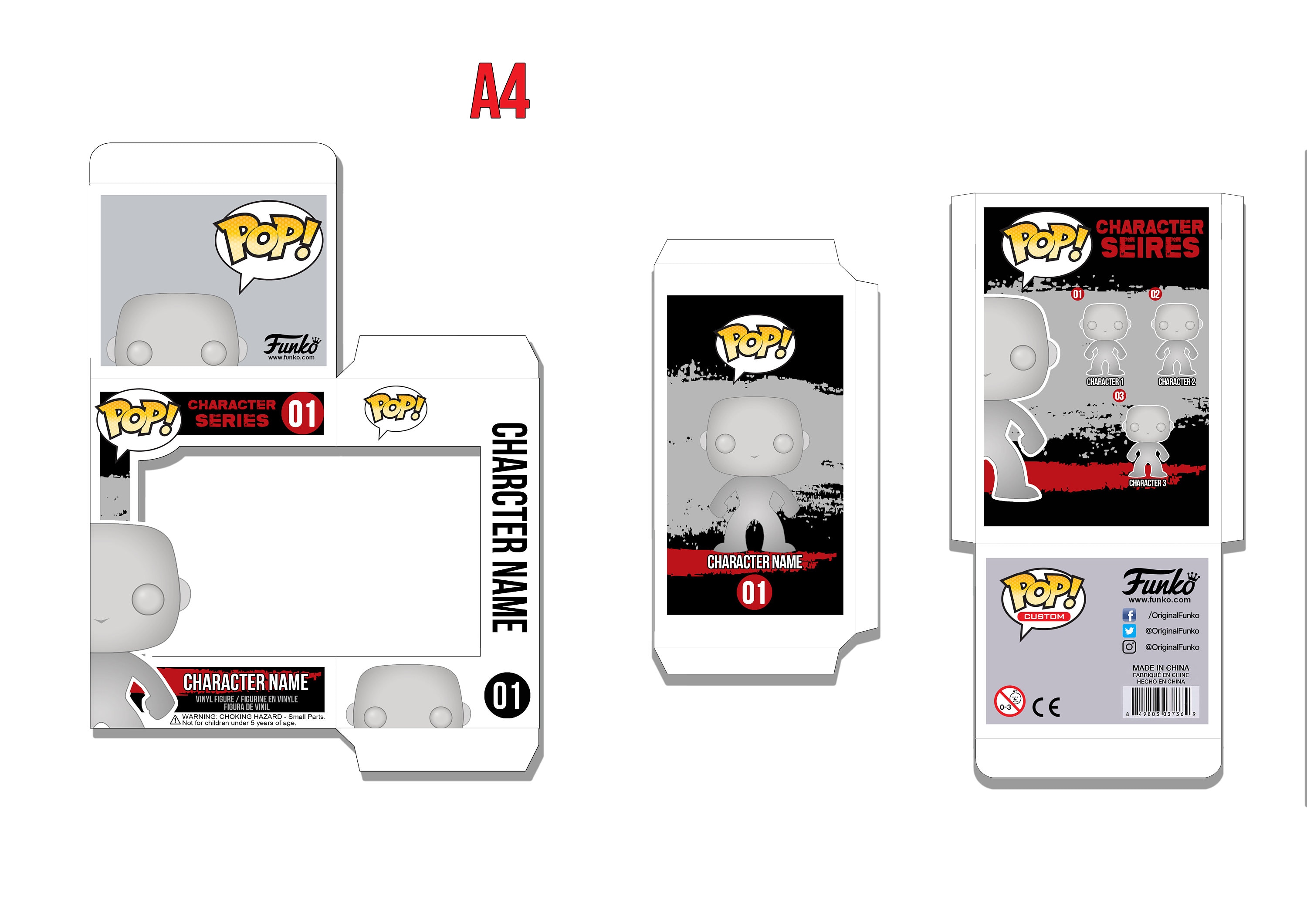 Funko Pop Vinyl Custom Box Template. Digital Download PSD File - Etsy ...