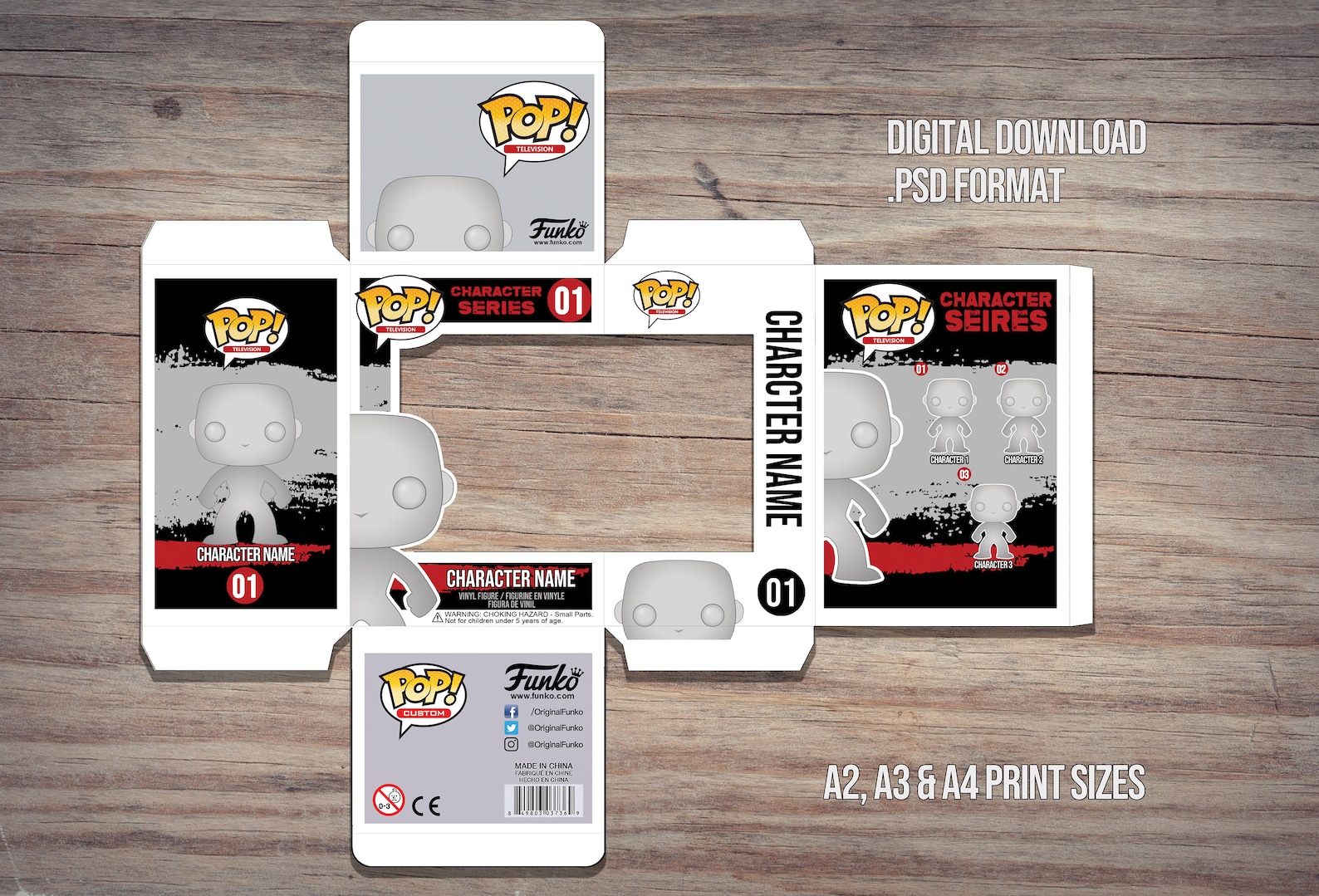 THE BOYS Custom Funko POP Box Template. Digital Download. - Etsy Canada
