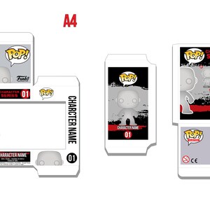 Starwars Inspired Funko Pop Box. Custom DIY Digital Download PSD Files ...