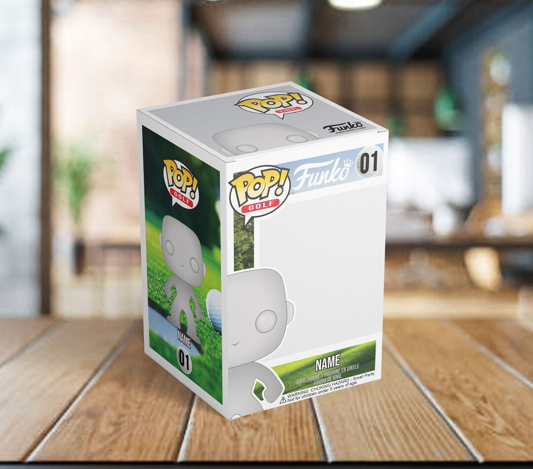 Funko Golf. Custom Funko Pop Box Template. Digital Download PSD Format ...