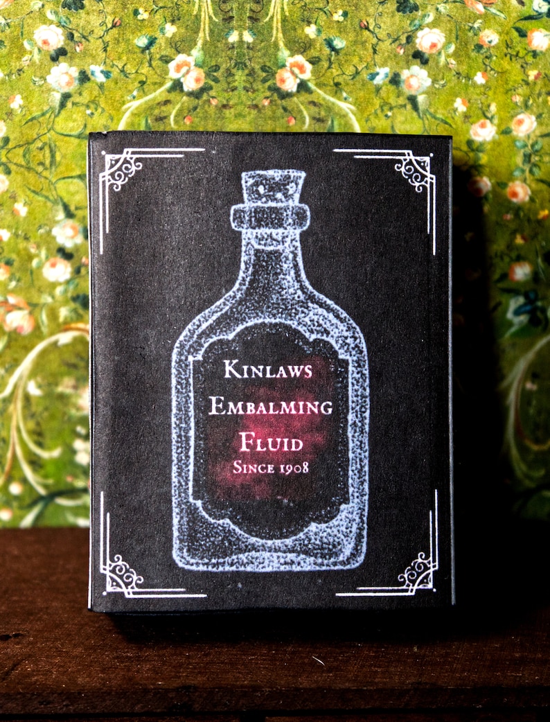 Embalming Fluid Matchbox - Etsy