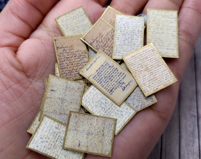 Miniature Vintage Handwritten Letters - Etsy