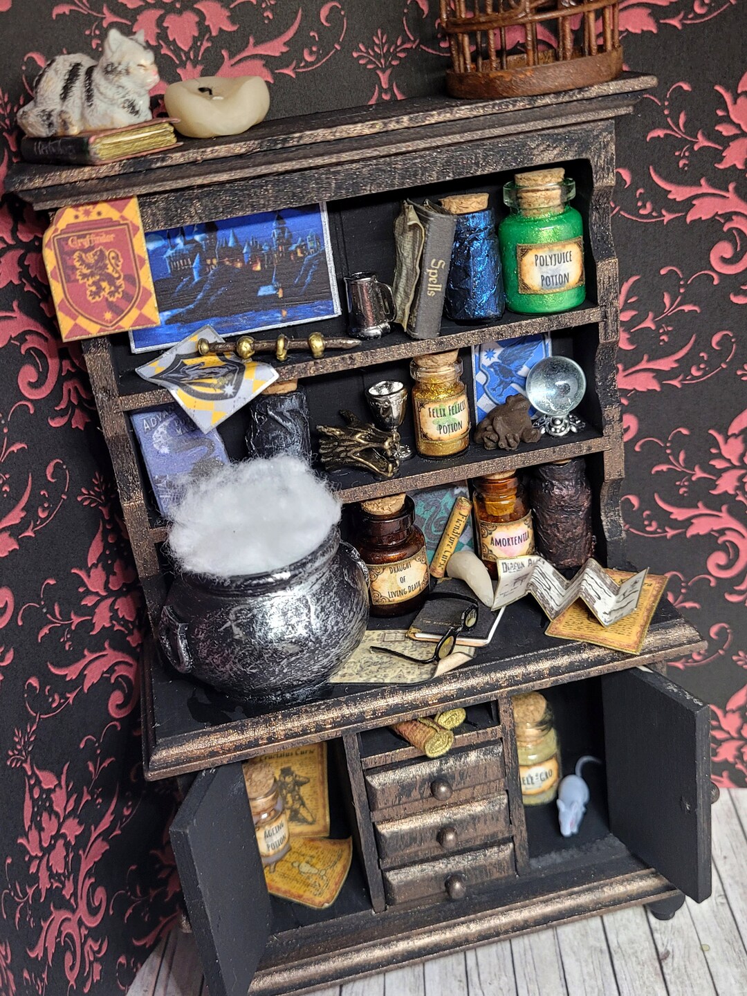 Custom Themed Miniature Cabinets - Etsy